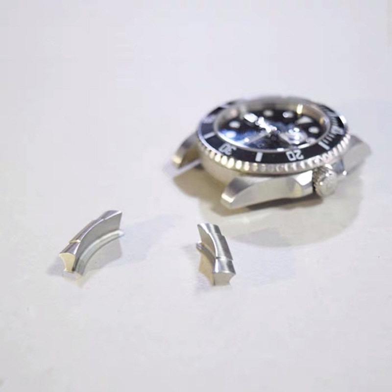 2pcs 20mm Brushed Silver Curved End Link Endlink Just For Submariner ...
