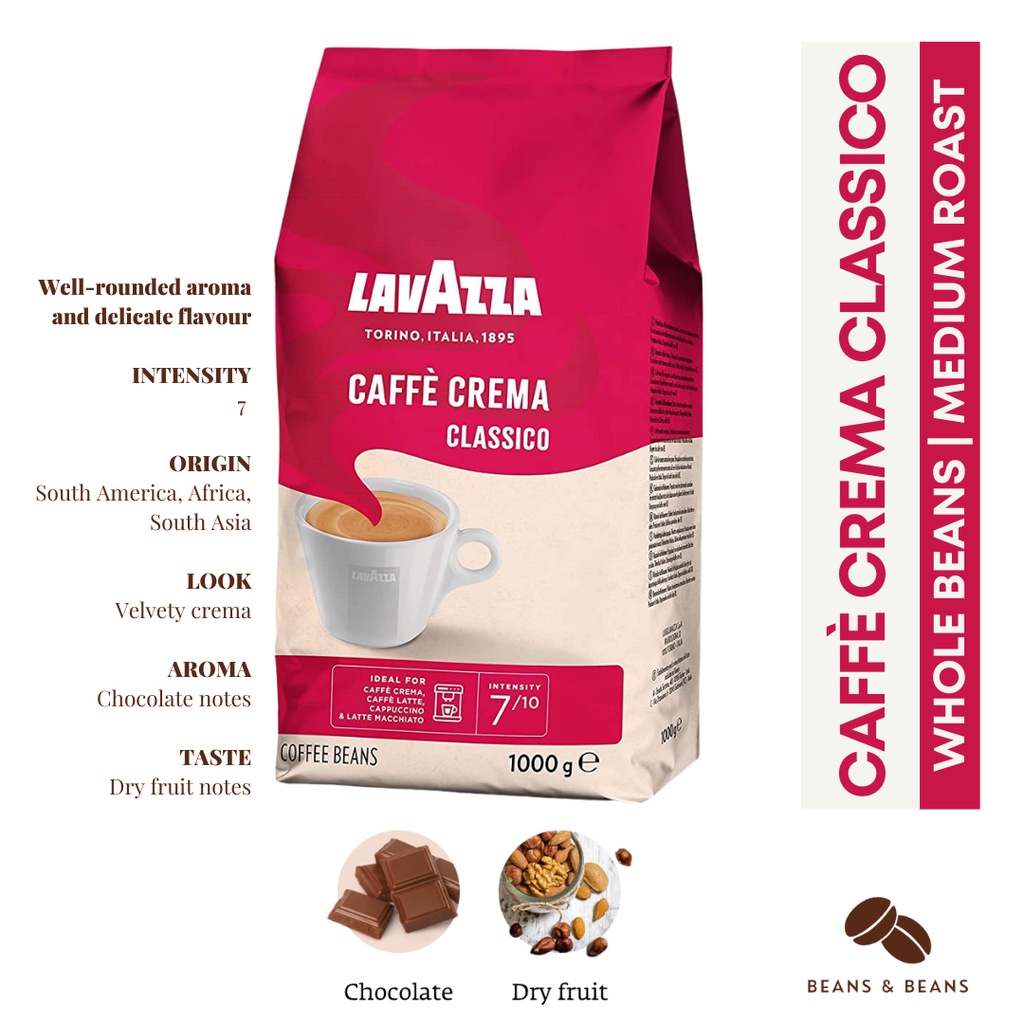 Lavazza Whole Beans Oro Super Crema Barista Rossa Tierra Selection All ...
