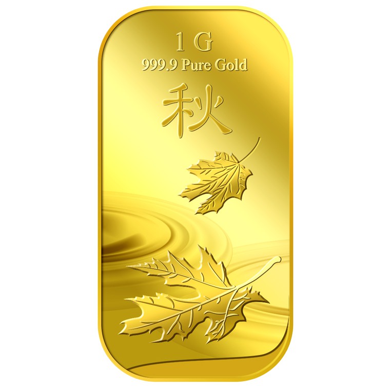 999.9 Pure Gold | 1g Autumn 秋 2018 Gold Bar | Shopee Singapore