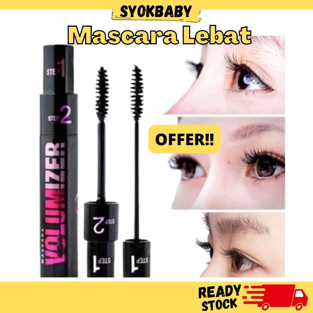 MATA 2 in 1 Mascara Waterproof Double Effect Long Thick Thick Long ...