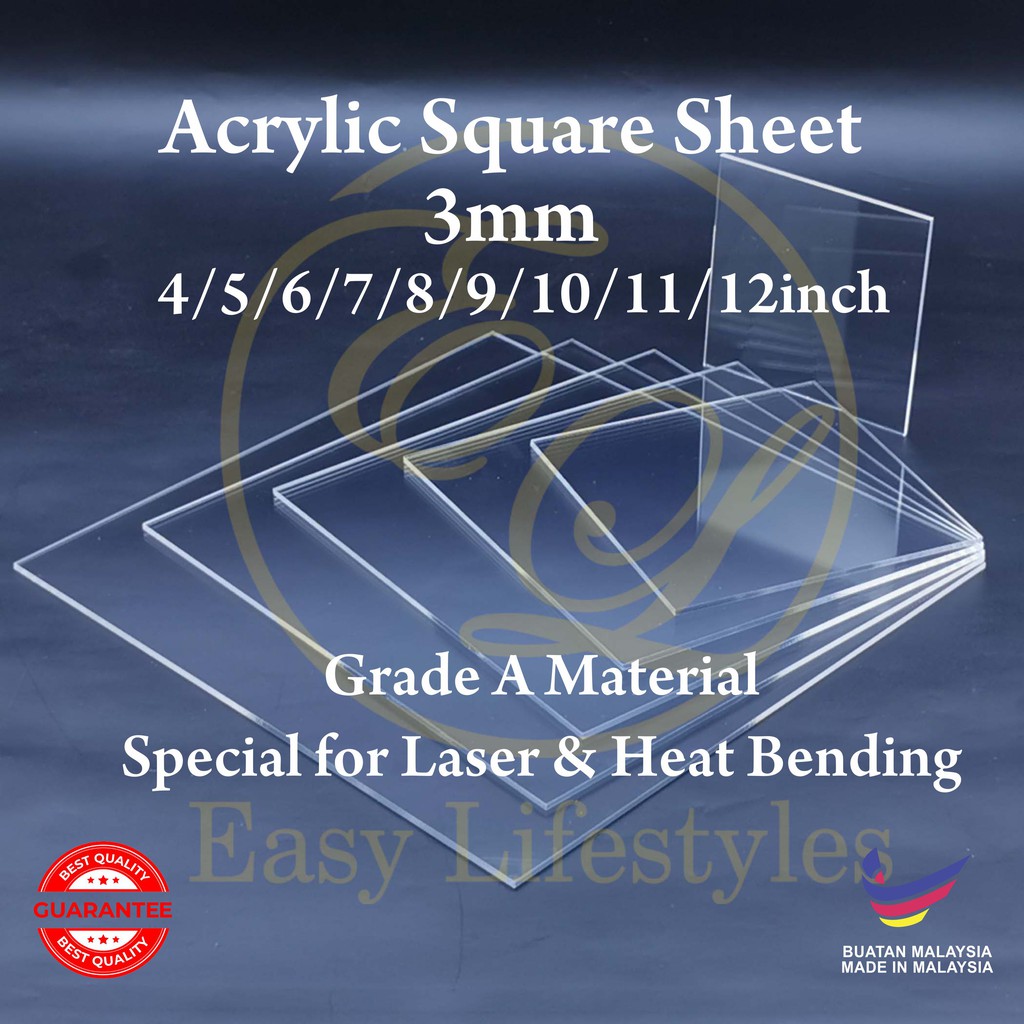 3MM ACRYLIC SQUARE SHEET ️ ️ MODELING ART ARCHITECT DIY PET CASE ...