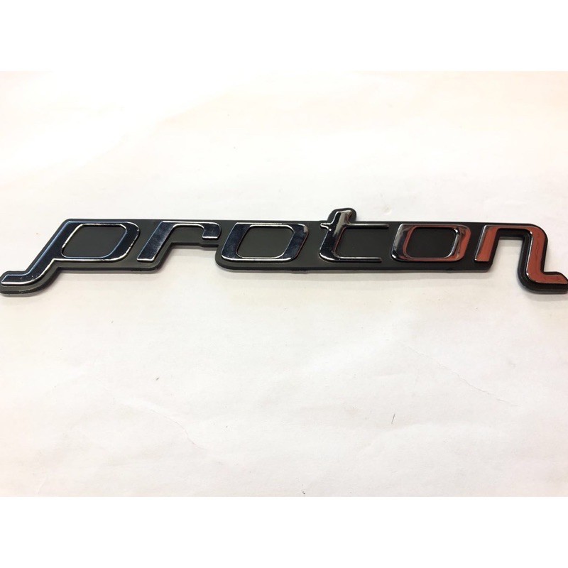 Car Emblem Proton Saga sticker logo replacement chrome bumper ...