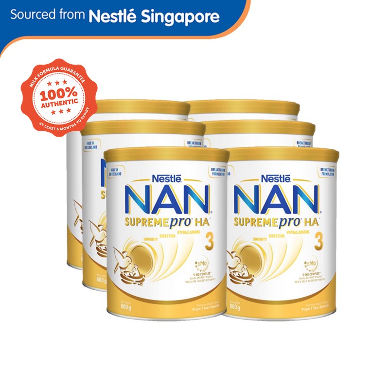 [1 Carton] Nestle NAN Supremepro H.A. Stage 3 Milk Formula (6x800g ...