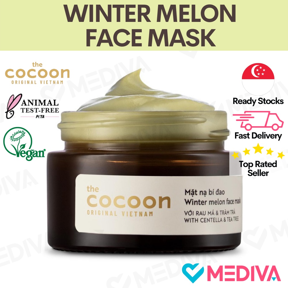 Cocoon Winter Melon Face Mask with Tea Tree Oil 30ml | Hydrating Oil ...