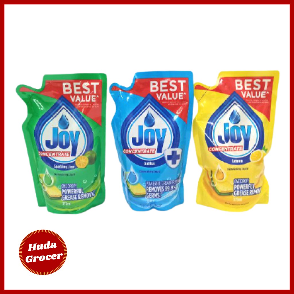 Joy Concentrate Dishwashing Liquid Refill 375ml | Shopee Singapore