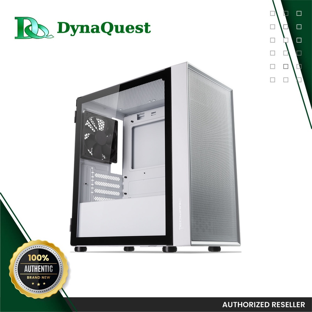 Tecware Nexus Air M2 White Mesh TG mATX Case (3x120mm Fan included ...