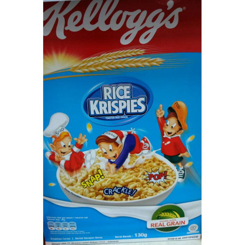 Kellogg's RICE KRISPIES 130 GRAM/KELLOGG'S/RICE KRISPIES/RICE Cereal ...