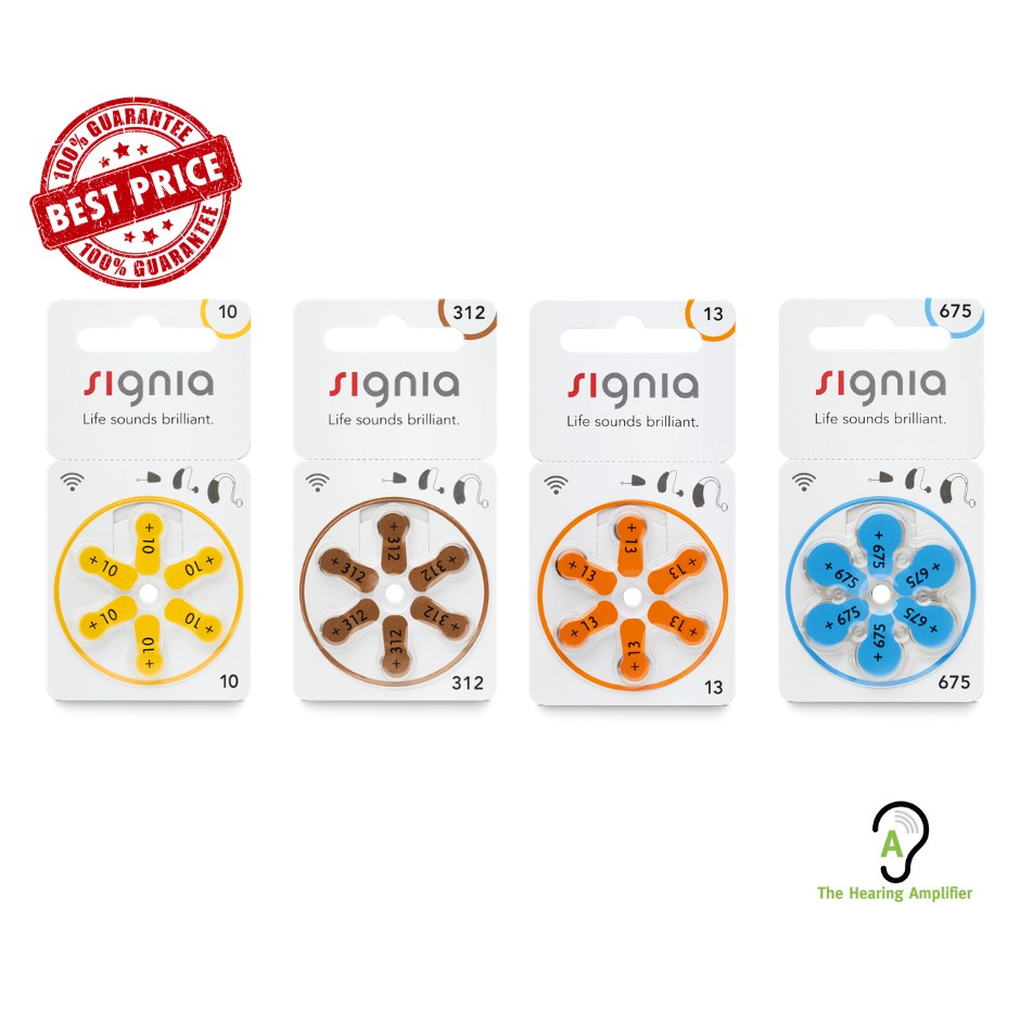 Signia Hearing Aid Battery - All sizes (1 packet) | Shopee Singapore