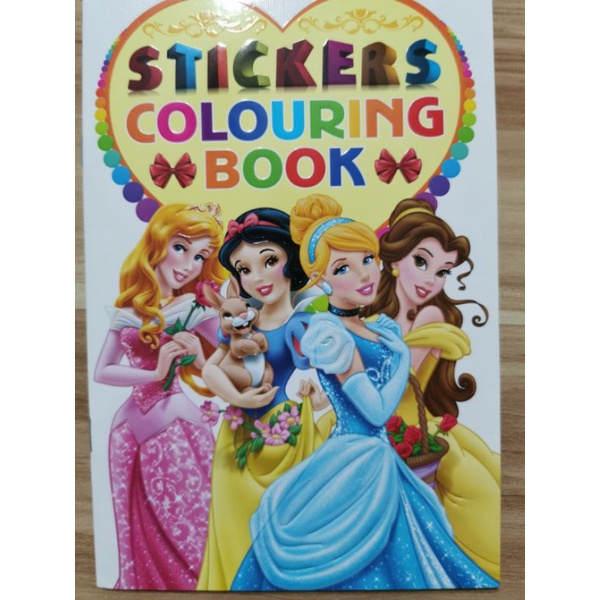 (Min 5 Books Order)Stickers Coloring Book For Children Birthday Gift A4 ...