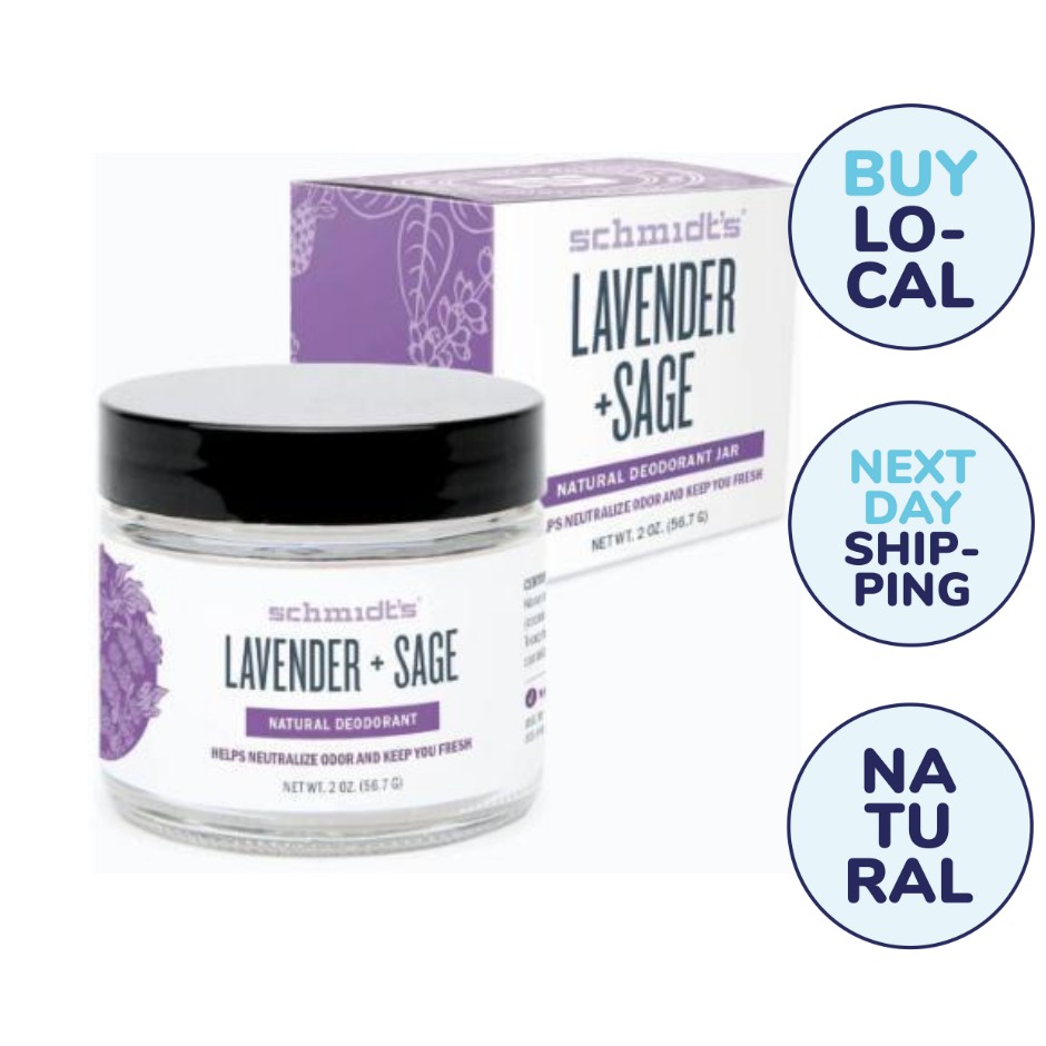 Schmidt's Natural Deodorant Jar Lavender + Sage | Shopee Singapore
