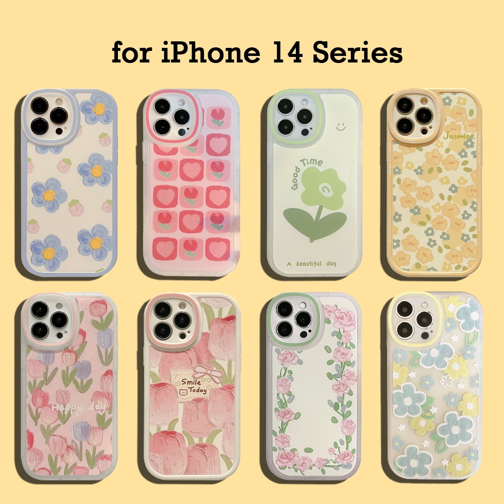 Brisk Flowers Series Shockproof iPhone Case for iPhone 15 Pro Plus Max ...
