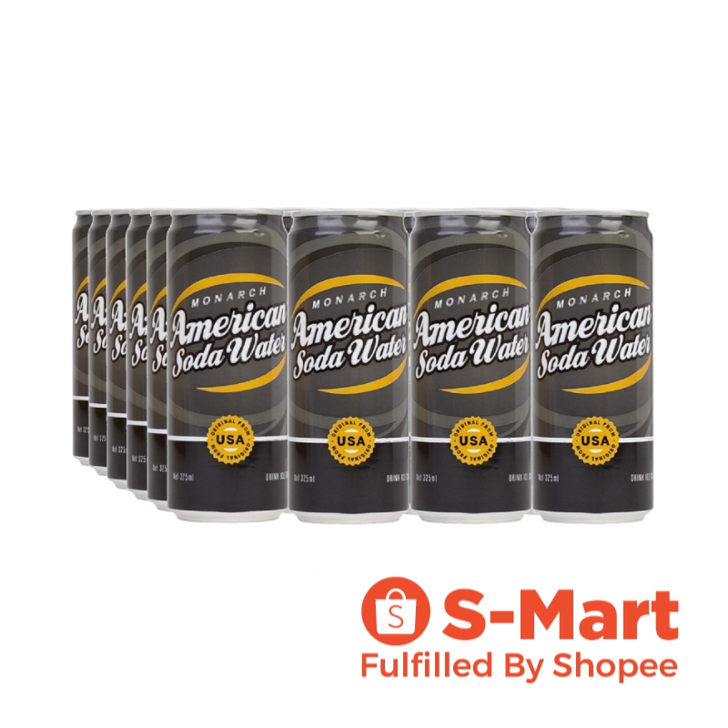 [1 Carton] Monarch American Soda Water (24x325ml) | Shopee Singapore
