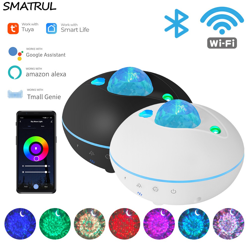 SMATRUL Tuya Smart Star Projector WiFi Laser Starry Sky Projector ...