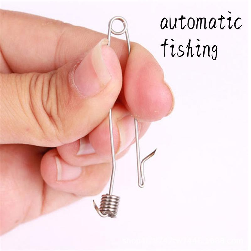 automatic Fishing Hook trap fishing Hook trap fishing Soft Silk Lure ...