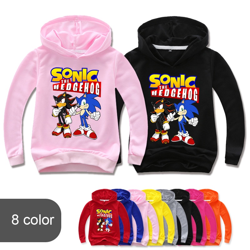 Sonic The Hedgehog Buju Kids Hooded Sweater Cosplay Newborn Boy Cool ...