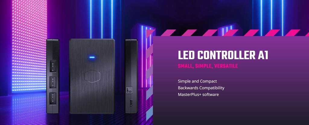 Cooler Master Addressable Gen 2 RGB LED Controller A1, 3 ARGB headers ...
