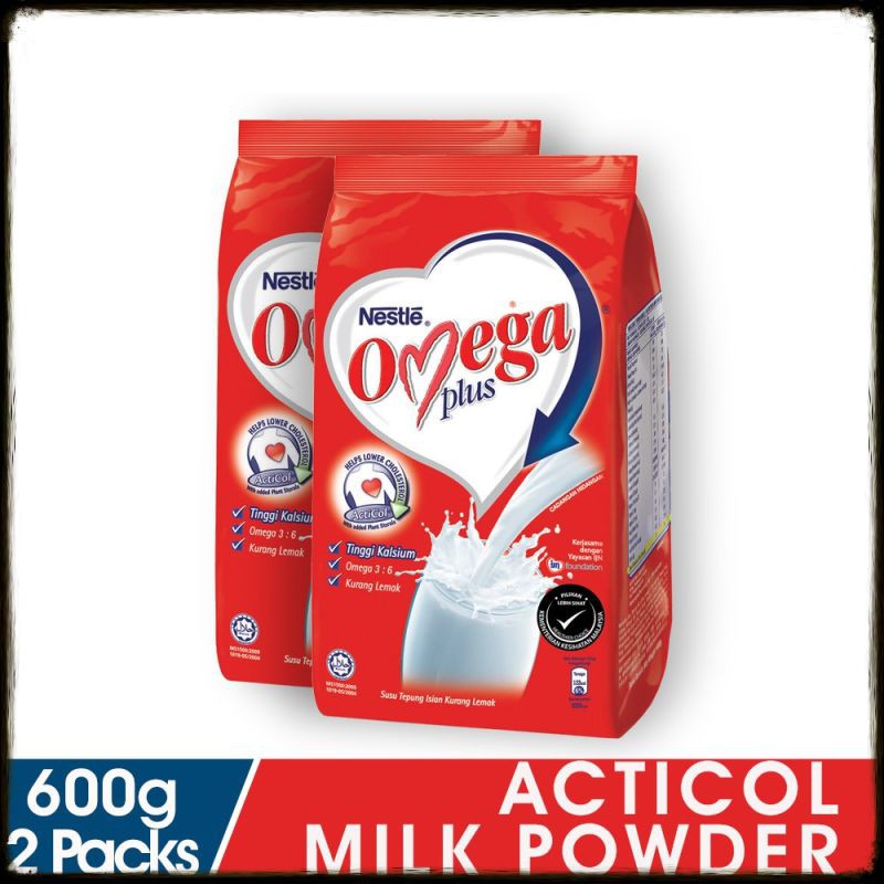 Nestle Omega Plus Milk Powder (600g x 2 Packs) | Shopee Singapore