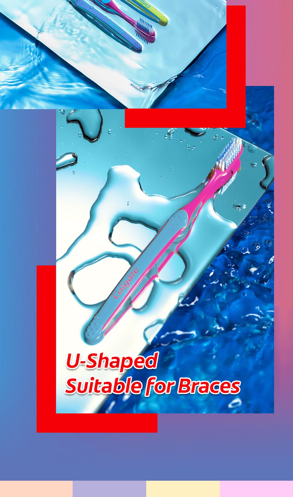 Colgate SlimSoft Ortho Soft Braces Toothbrush 1s / 3s [Bundle of 3 ...