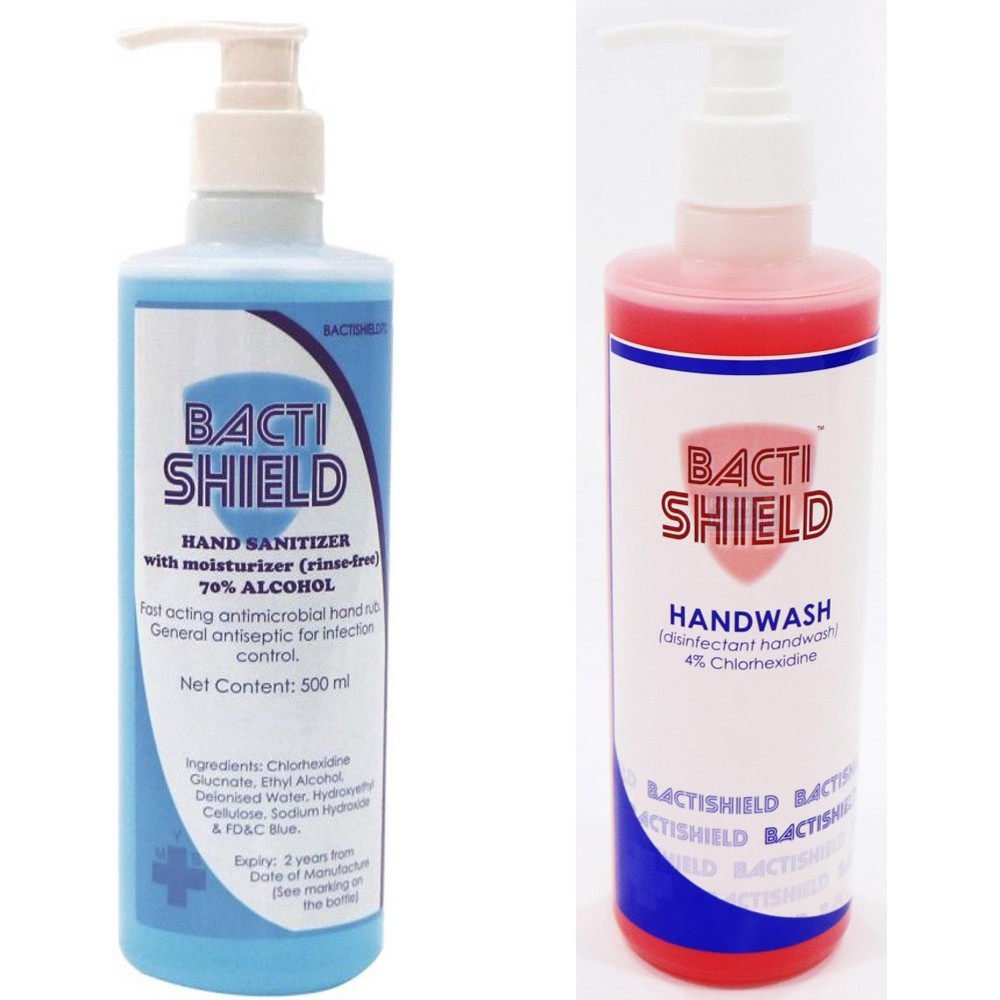 Bactishield 500ml (Hand Rub | Hand Wash) | Shopee Singapore