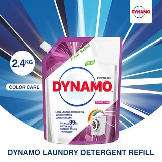 Dynamo Plant-Based Laundry Liquid Detergent Refill Pack 2.4kg – Color ...