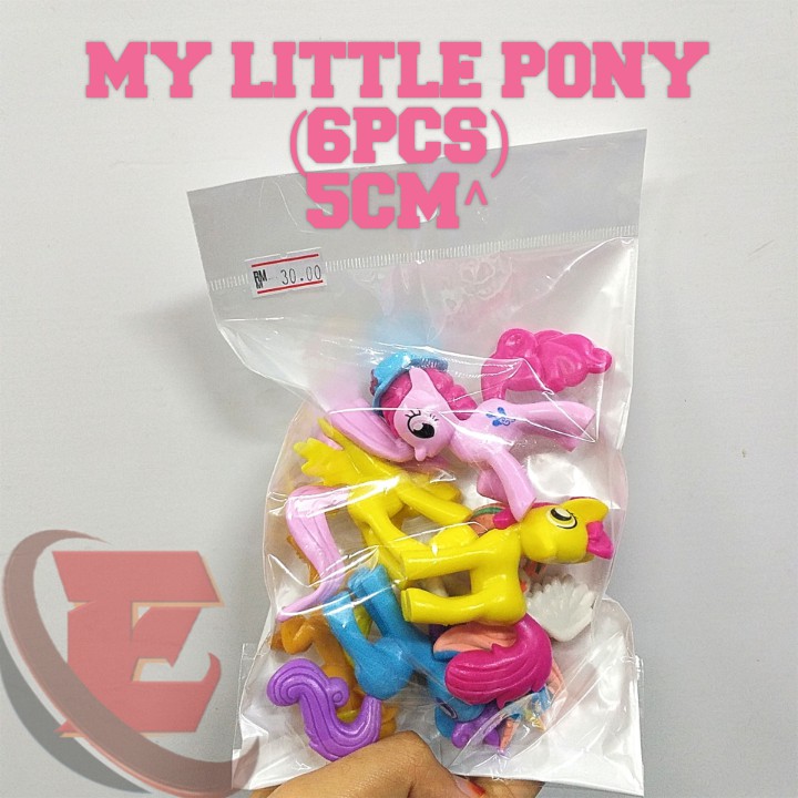 MY LITTLE PONY SET TOPPER CAKE TOY | CAKE DECORATION (5CM^) | Shopee ...