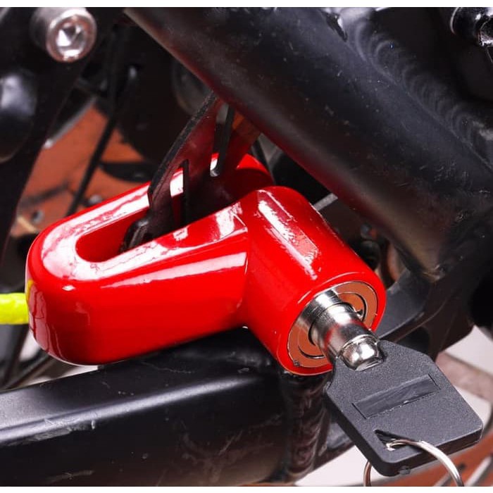 Motorcycle Disc Padlock Lock Anti-Theft Security Disc Lock | Shopee ...