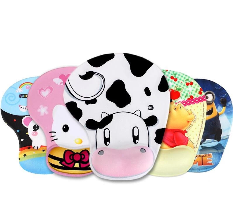 Hot Sell Thicken Cartoon 3D Comfy Wrist Mouse Pad For Optical ...