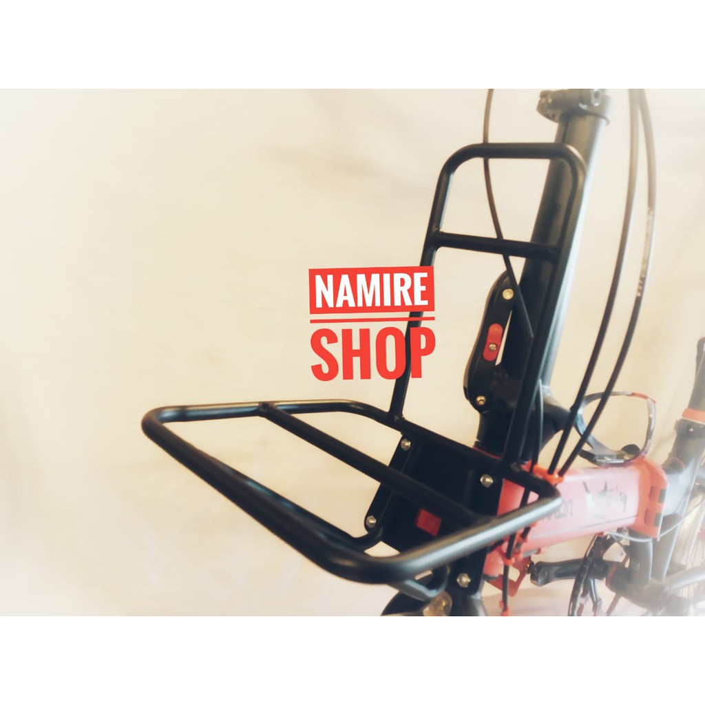 Folding Bike Front Rack include Cool Front Block Adapter | Shopee Singapore
