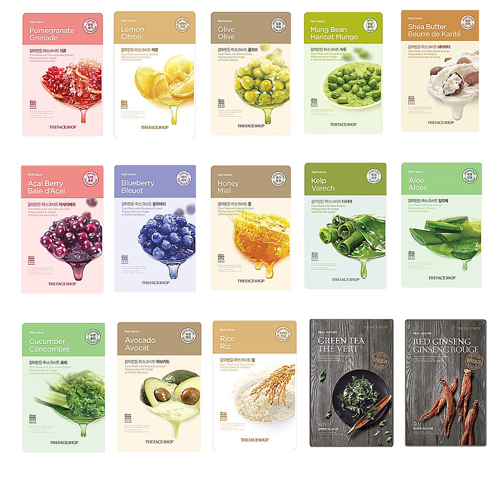 The Face Shop Real Nature Mask | Shopee Singapore