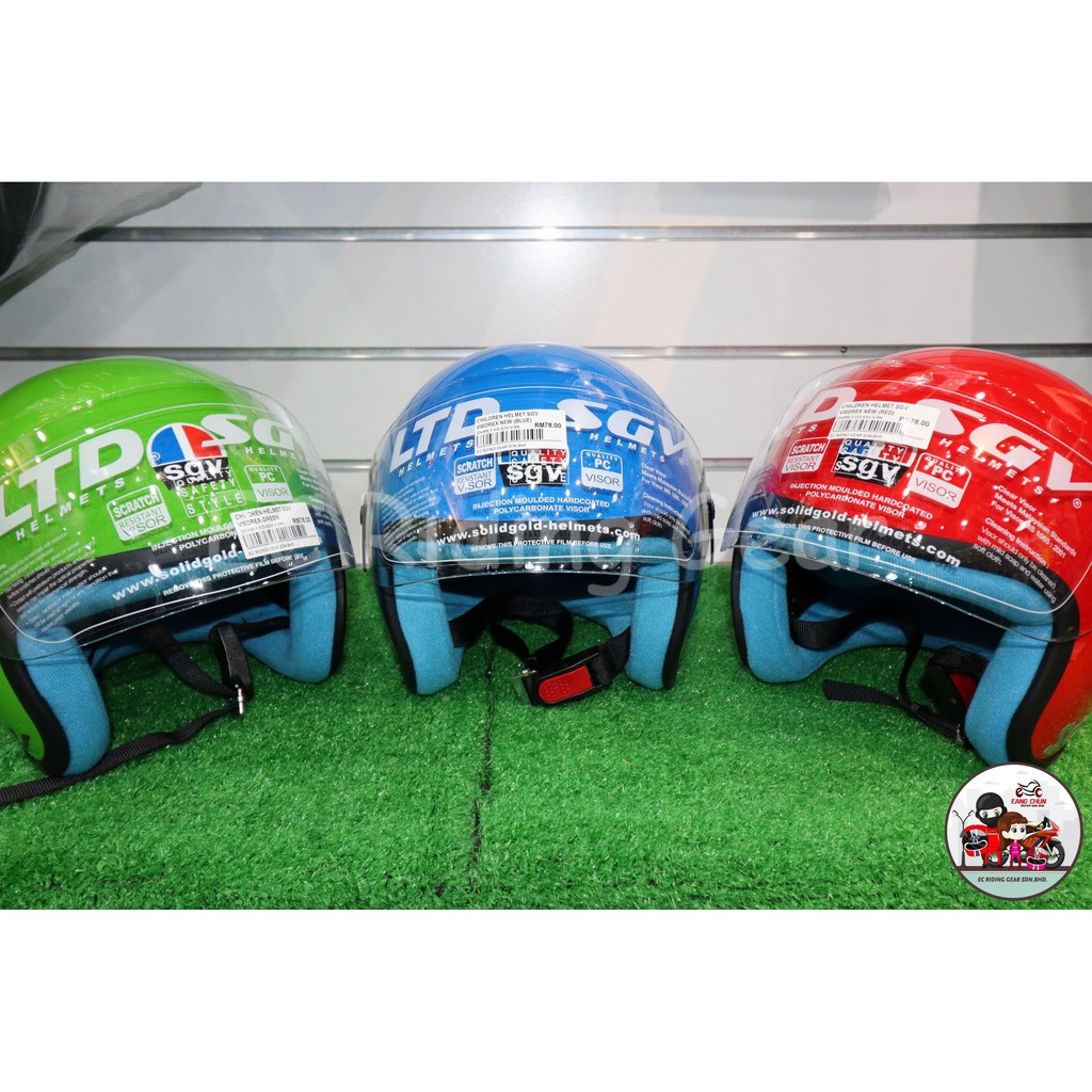 NEW * !! BIG !! SGV KIDS CHILDREN VISOREX HELMET ( 54CM ) | Shopee ...