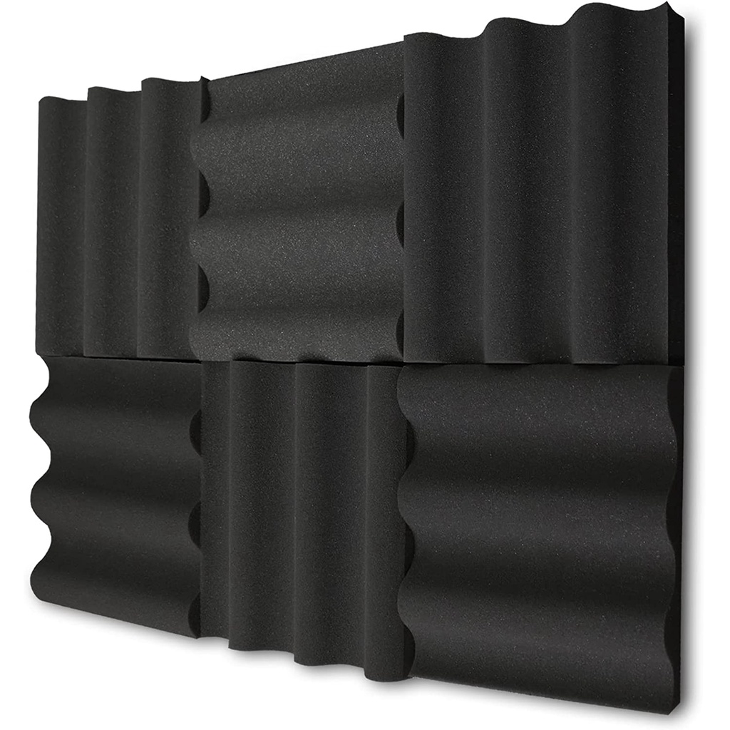 Acoustic Studio Absorption Foam Panel 12 X 12 X 2 Inches Wave Echo ...
