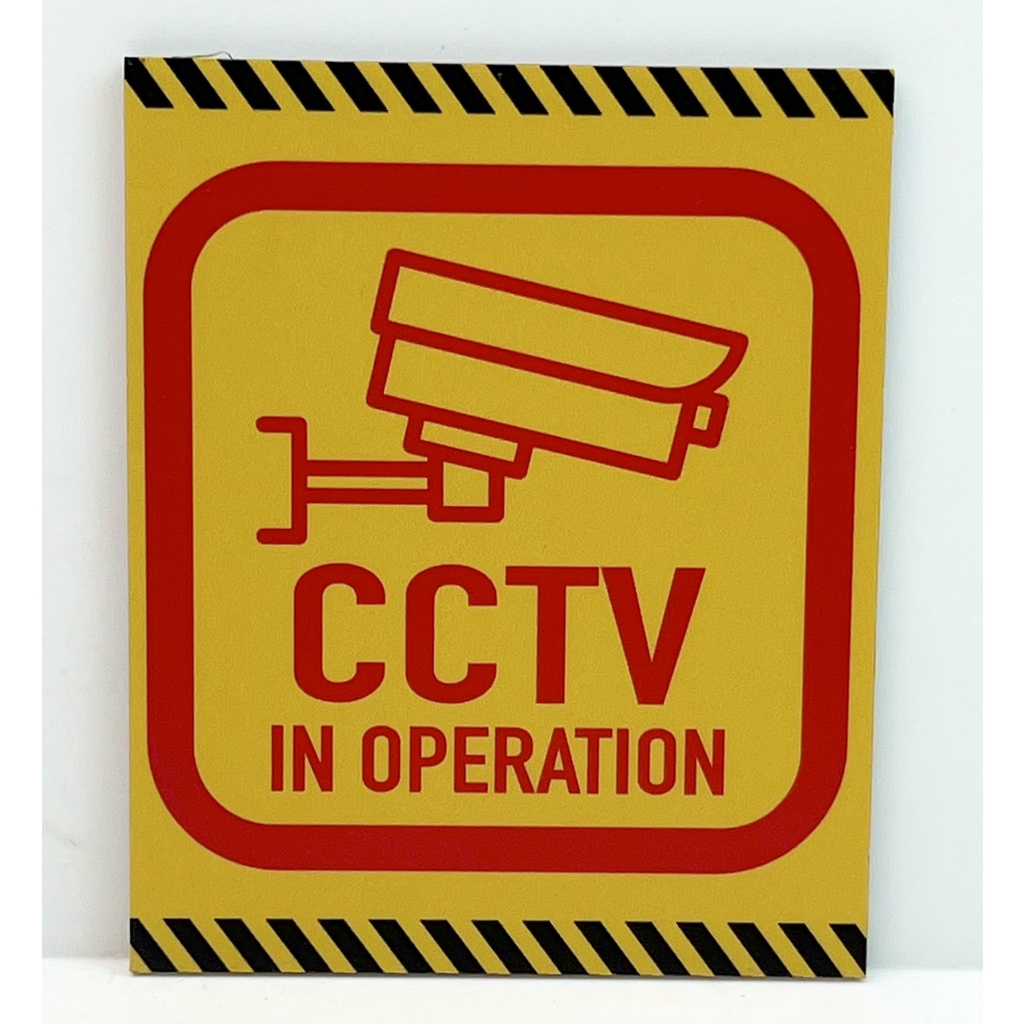 CCTV IN OPERATION SIGN/SIGNAGE | 80mm x 100mm | NOTICE SIGN WARNING ...