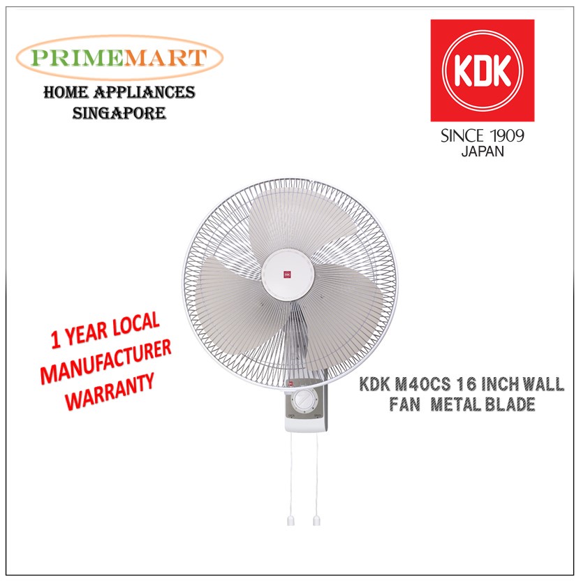 KDK 16-Inch Wall Fan Metal Blade M40CS * 1 YEAR LOCAL WARRANTY | Shopee ...