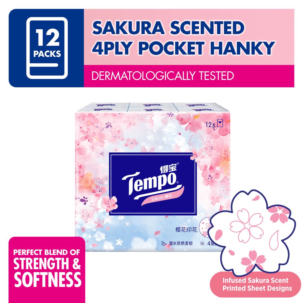 TEMPO Sakura Scented Tissue | Shopee Singapore