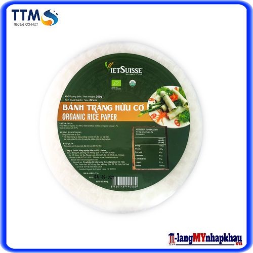 Vietsuisse organic rice paper 200g (22cm) | Shopee Singapore