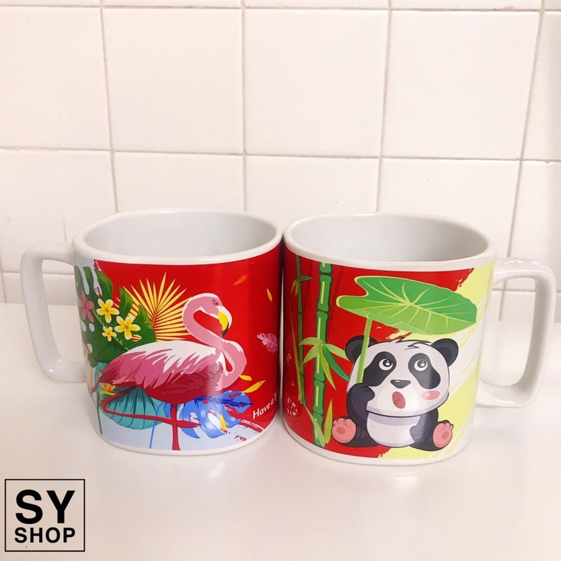 Kitkat Mug - Big reg mug with panda and bird designs (Big cup) | Shopee ...