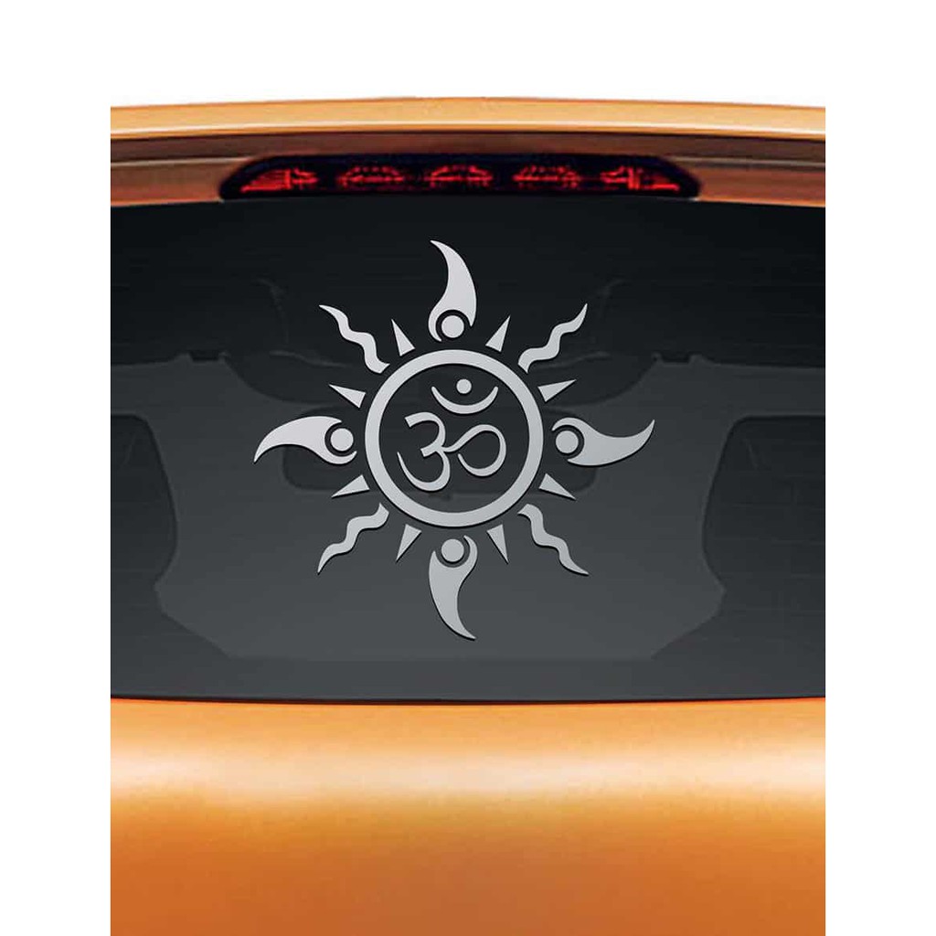 Om Sun Tattoo Car Rear Glass Sticker | Shopee Singapore