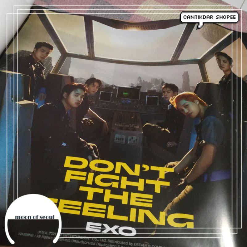 Official POSTER EXO DON'T FIGHT THE FEELING PHOTOBOOK 2 ONE GIANT LEAP ...