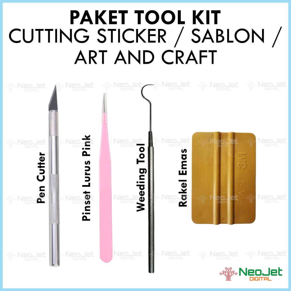 ToolKit Package set of 10 Art and Craft Tools Cutting Sticker Polyflex ...