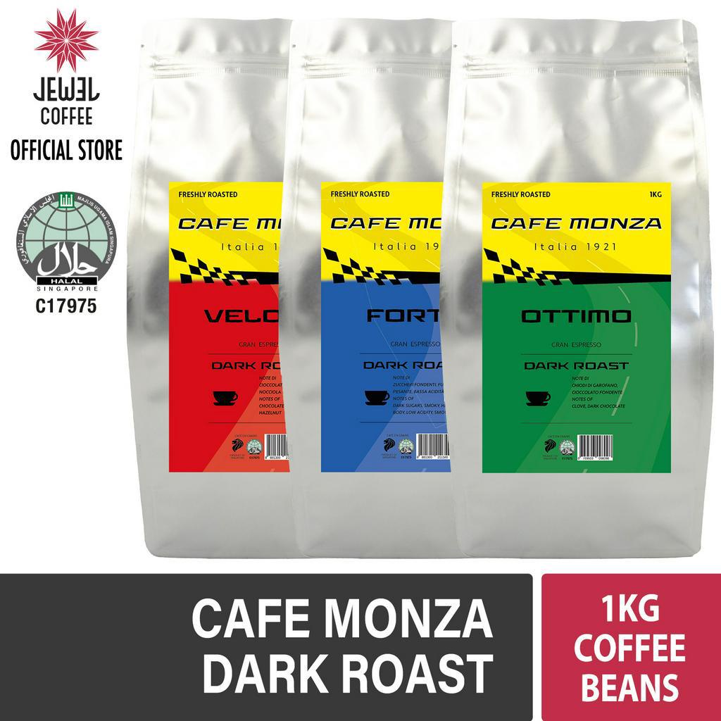 [Mix & Match - Any 2 Bags] Cafe Monza Dark Roast Coffee Beans 1kg ...