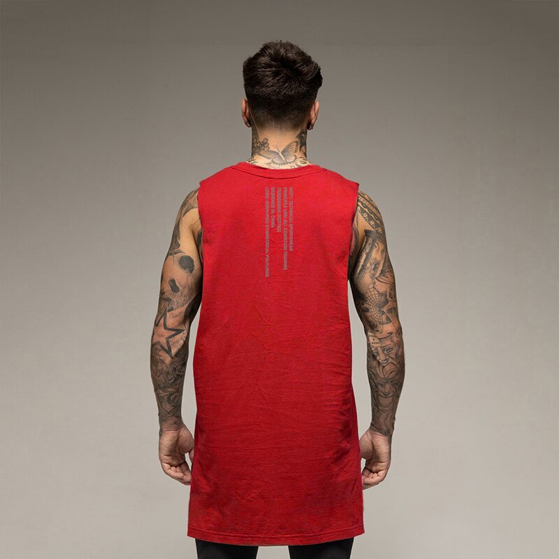 Muscleguys Bodybuilding Clothing Fitness Mens Extend Cut Off Dropped ...