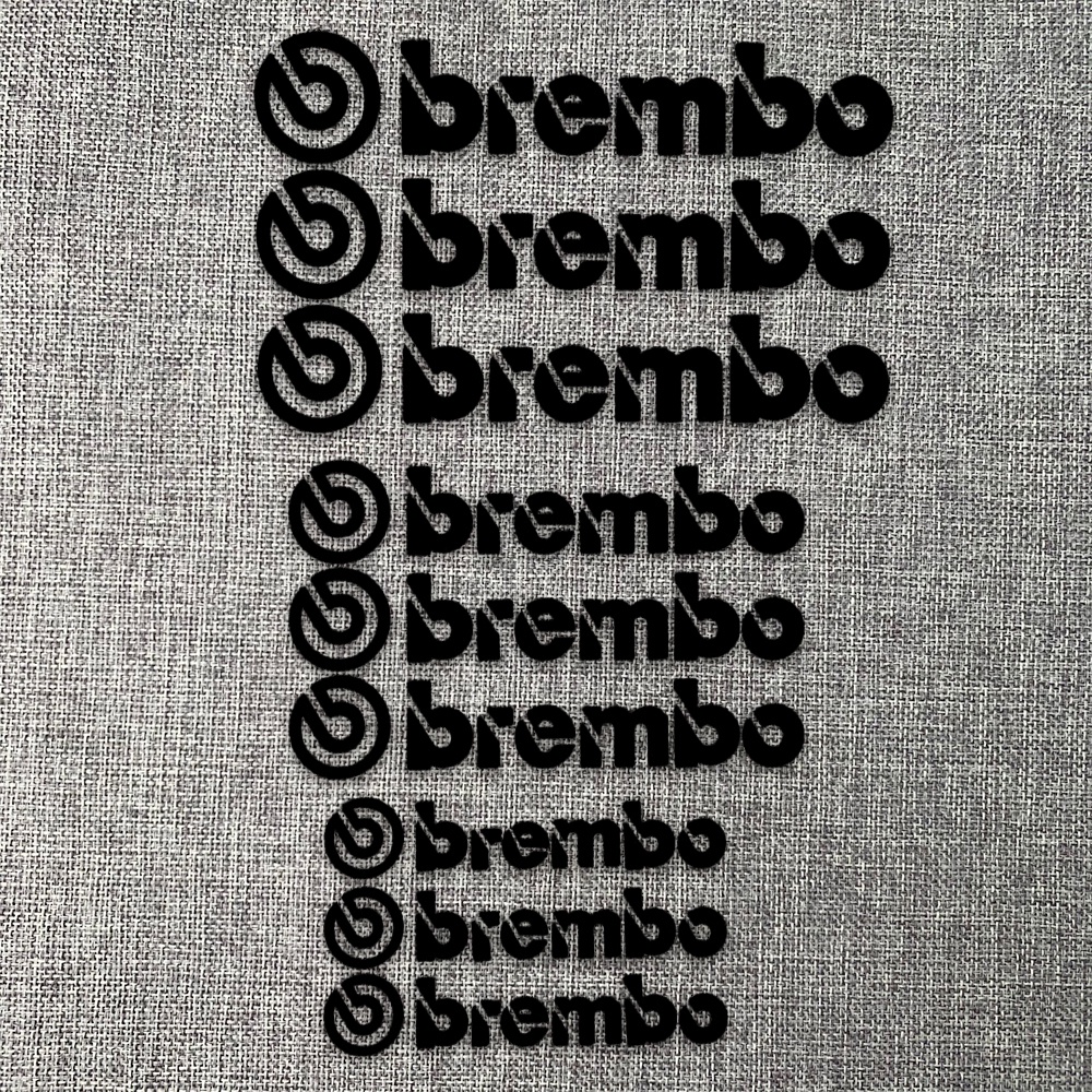 9Pcs Brembo Reflective Sticker Helmet Motocross Decal Italian Flag ...