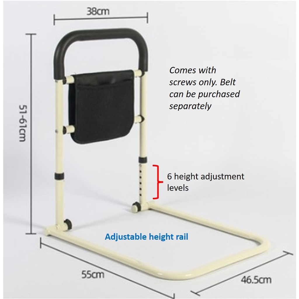 Foldable Fall Prevention Bed Rail / Guard for Elderly/Adults | Shopee ...