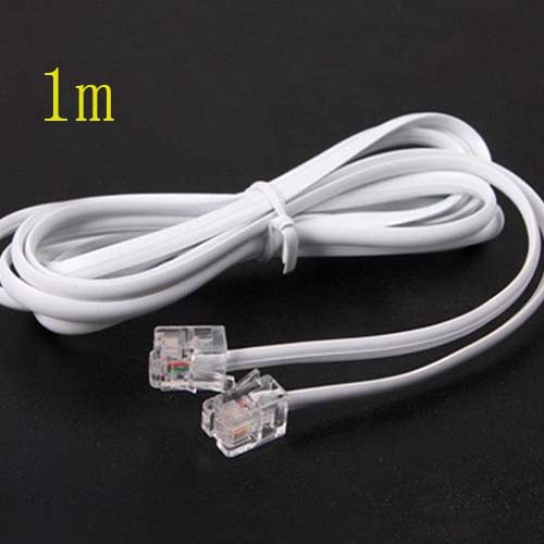 3Ft /1M RJ11 Telephone Phone ADSL Modem Line Cable 6p2c 2-pin | Shopee ...
