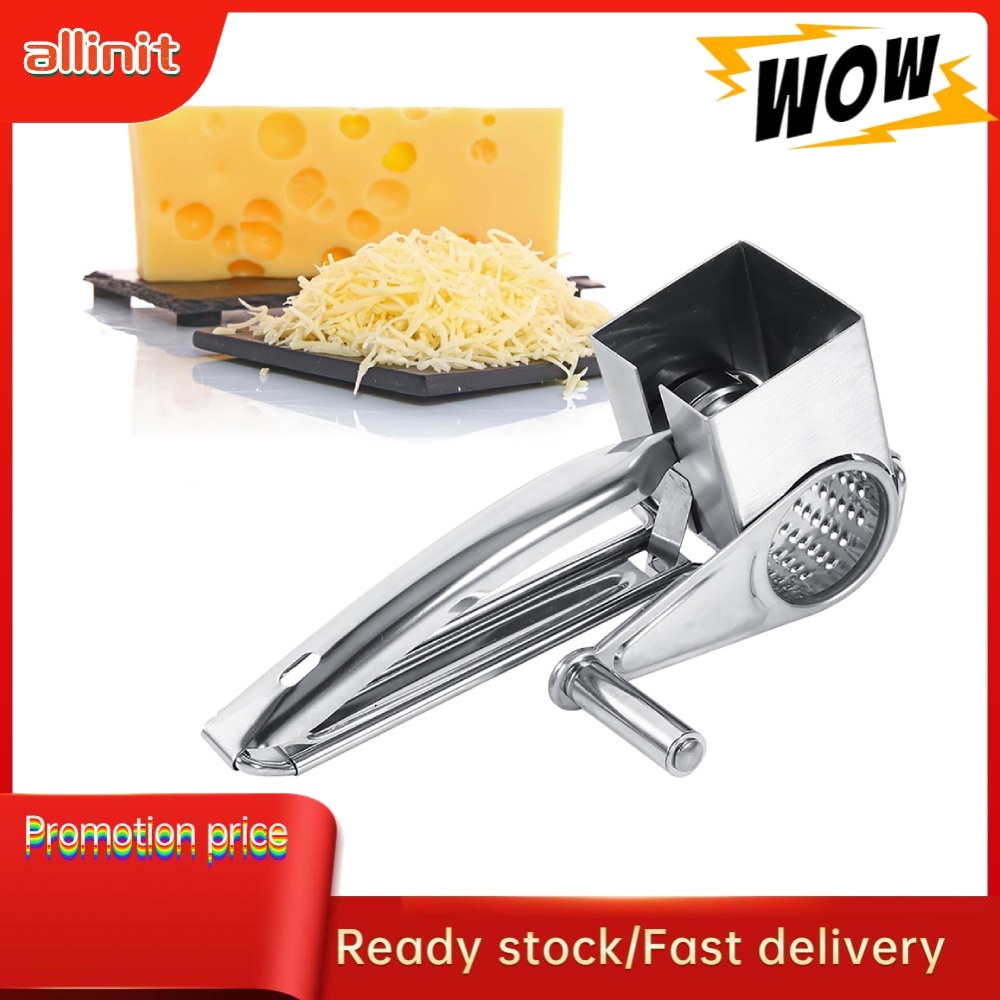 Multifunctional Kitchen Rotary Stainless Steel Cheese Grater 1 Drums ...
