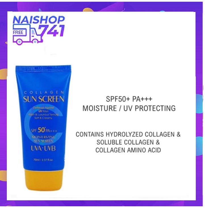 3w CLINIC COLLAGEN SUN SCREEN SPF50+ PA+++ (Green) | Shopee Singapore