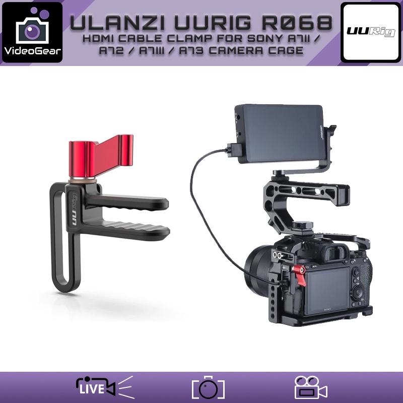 Ulanzi UURig R068 — (HDMI Cable Clamp for Sony A7II / A72 / A7III / A73 ...