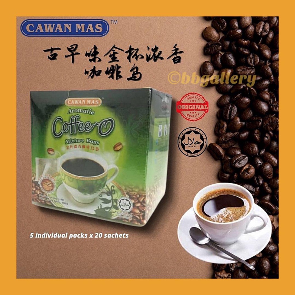 Cawan Mas Kopi Campuran Beraroma Kawkaw Premium HALAL Traditional ...