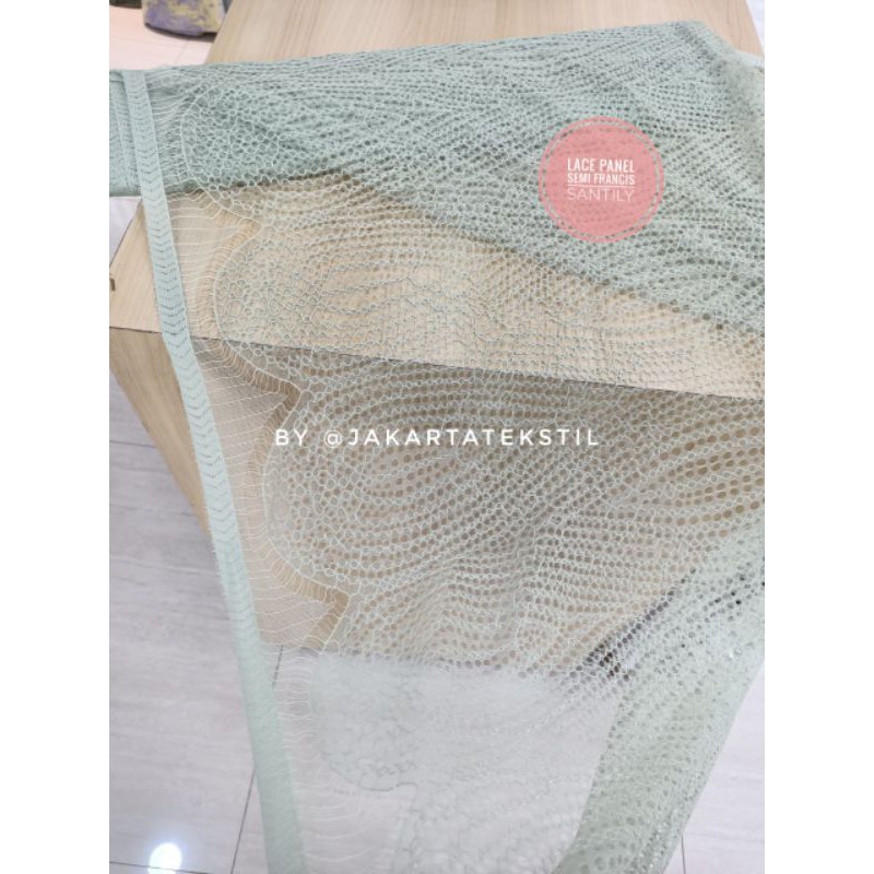 [ 497 ] BROKEN / BROKEN / LACE PANEL SEMI FRANCIS SANTILY (2.5meter x 1 ...