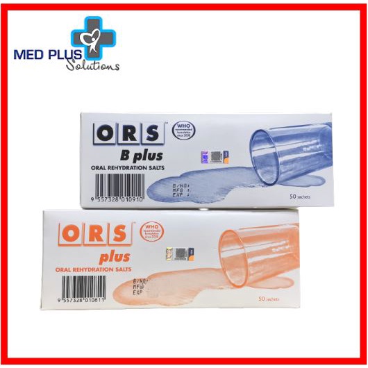 ORS Plus Oral Rehydration Salts 50 sachets | Shopee Singapore